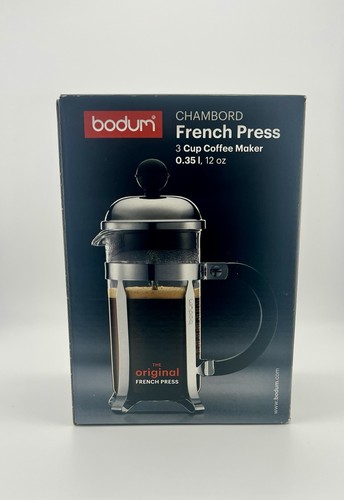 Bodum Brazil 3 cup French Press Coffee Maker, 12 oz, Black 727015303000 ...