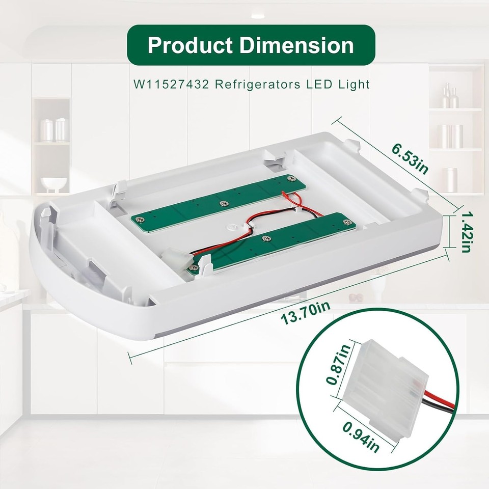 W11527432 Refrigerator LED Light Assy Module for Whirlpool Maytag ...