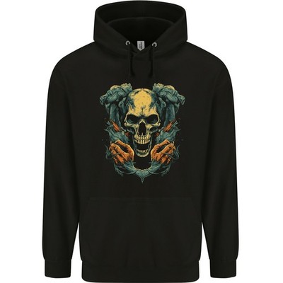 Wretched Teschio Evil Demonic Halloween Uomo 80% Cotone Felpa con ...