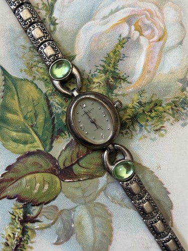 LA Express silver tone vintage gemstone watch nonticking sold as is | eBay