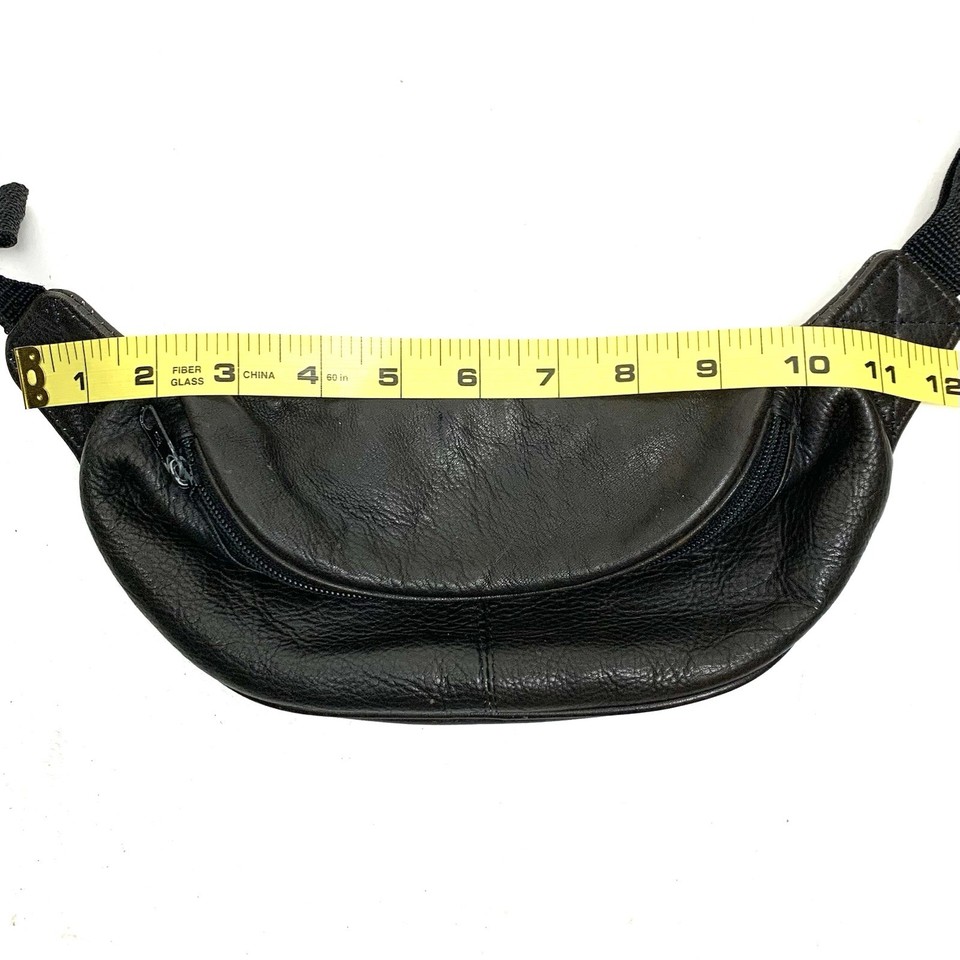 Mundi Genuine Leather Fanny Pack Waist Bag Black Brown Travel Festival ...