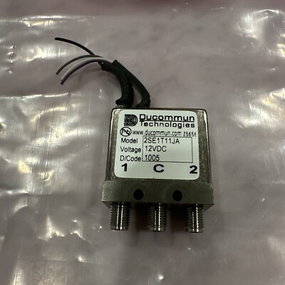 DUCOMMUN RF 2SE1T11JA Relay SMA DC to 26.5 GHz 12 V DC | eBay