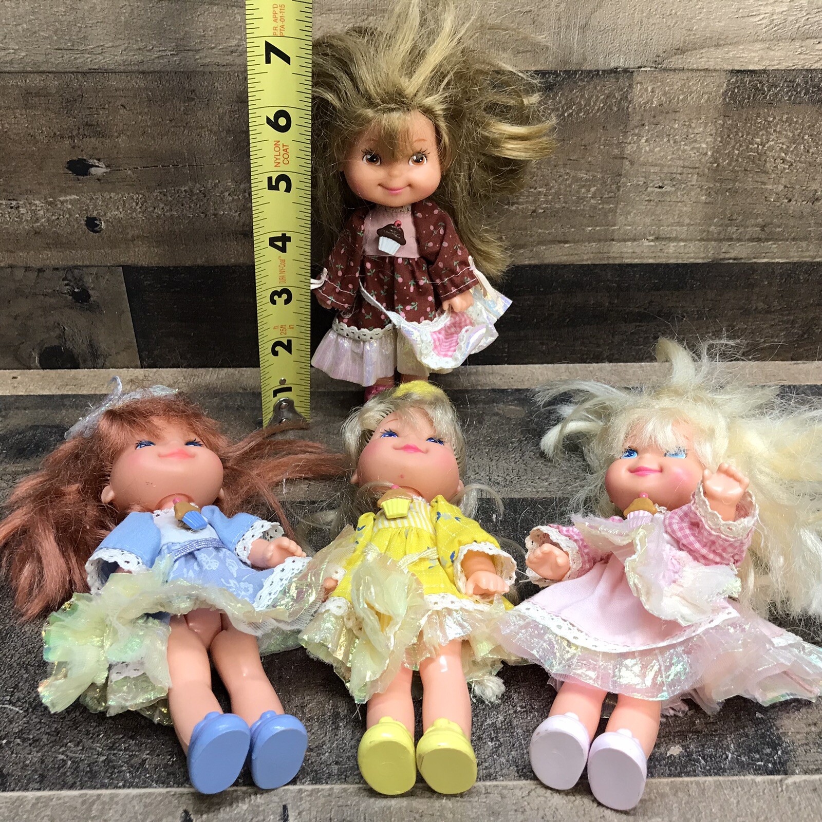 Vintage Cherry Merry Muffin Dolls Mattel 1988 lot of (4) Figures *No ...