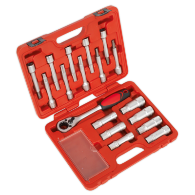 BRAND NEW! SHOCK ABSORBER STRUT TOOL KIT 18pce WITH RATCHET AND SOCKETS ...