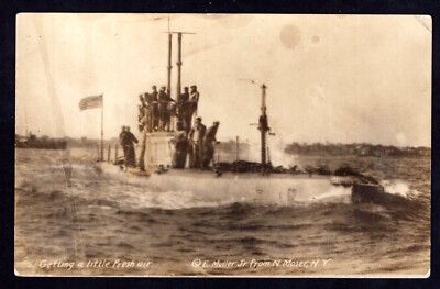 USS Tuna SS-203 Submarine RPPC Real Photo Vintage Postcard Unused N ...