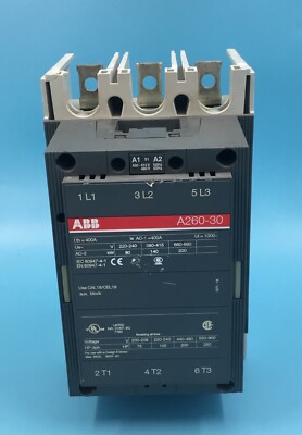 Abb A260-30 Contactor 400A 3-Pole 220-240V | eBay