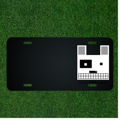 Custom Personalized License Plate With Add Names To Dog Pixelated ...
