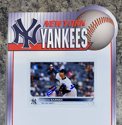 Signed ACEO 2022 custom Yankees art card - Jacob Barnes - autograph ...