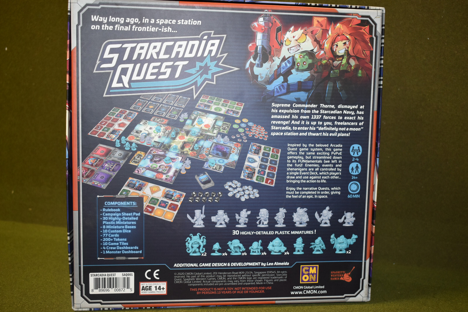 STARCADIA QUEST BOARD GAME display model