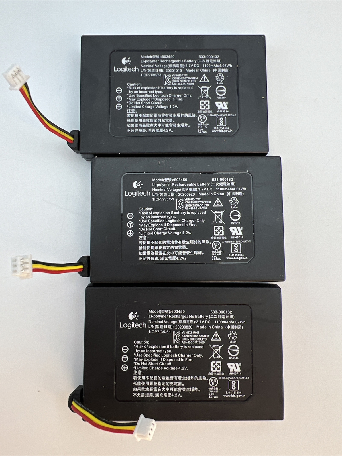 3 pic OEM Battery for Logitech G533 G933 G935 Artemis Spectrum ...