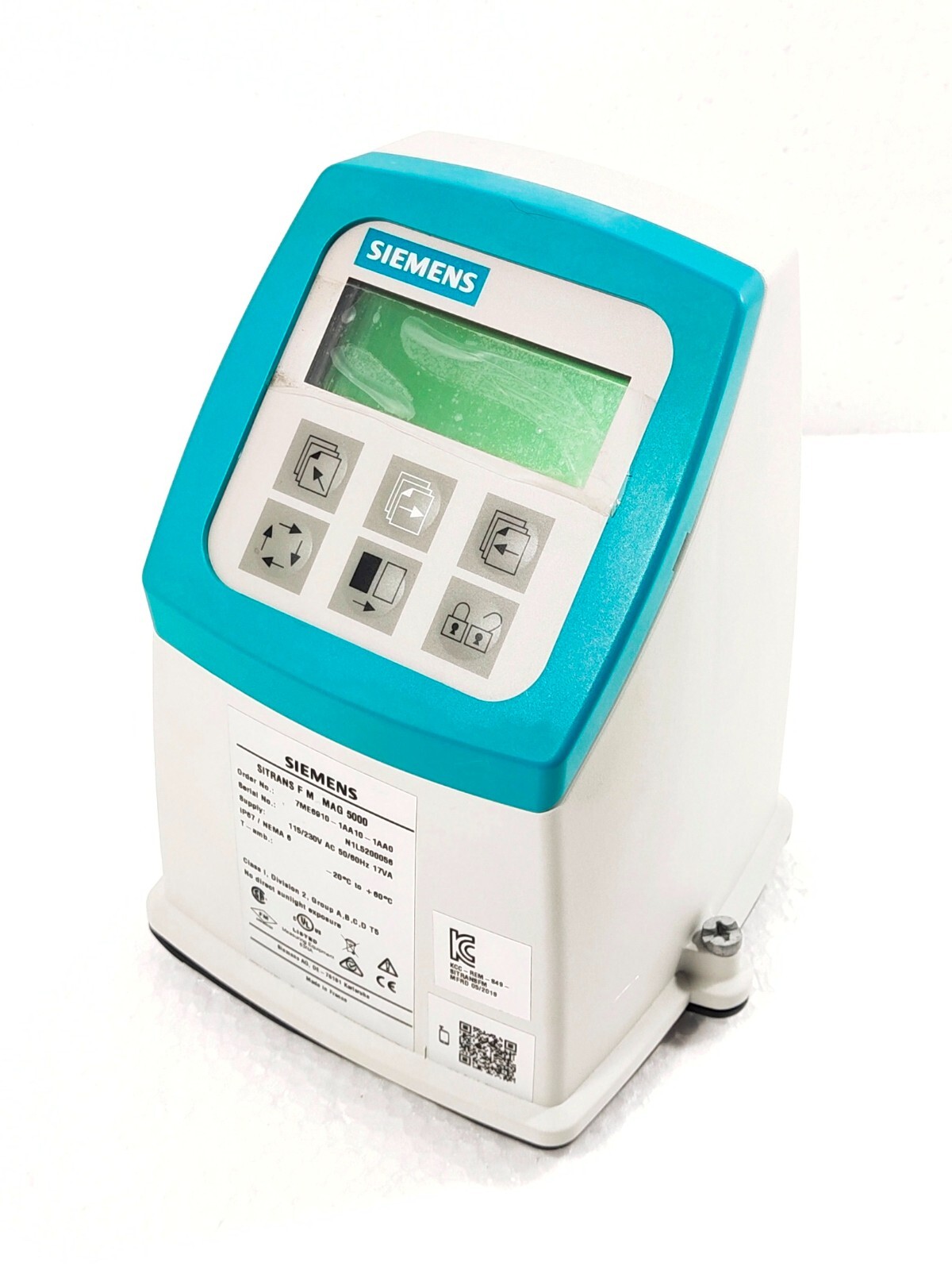 SIEMENS SITRANS FM MAG 5000 POLYAMIDE ENCLOSURE TRANSMITTER 7ME6910 ...