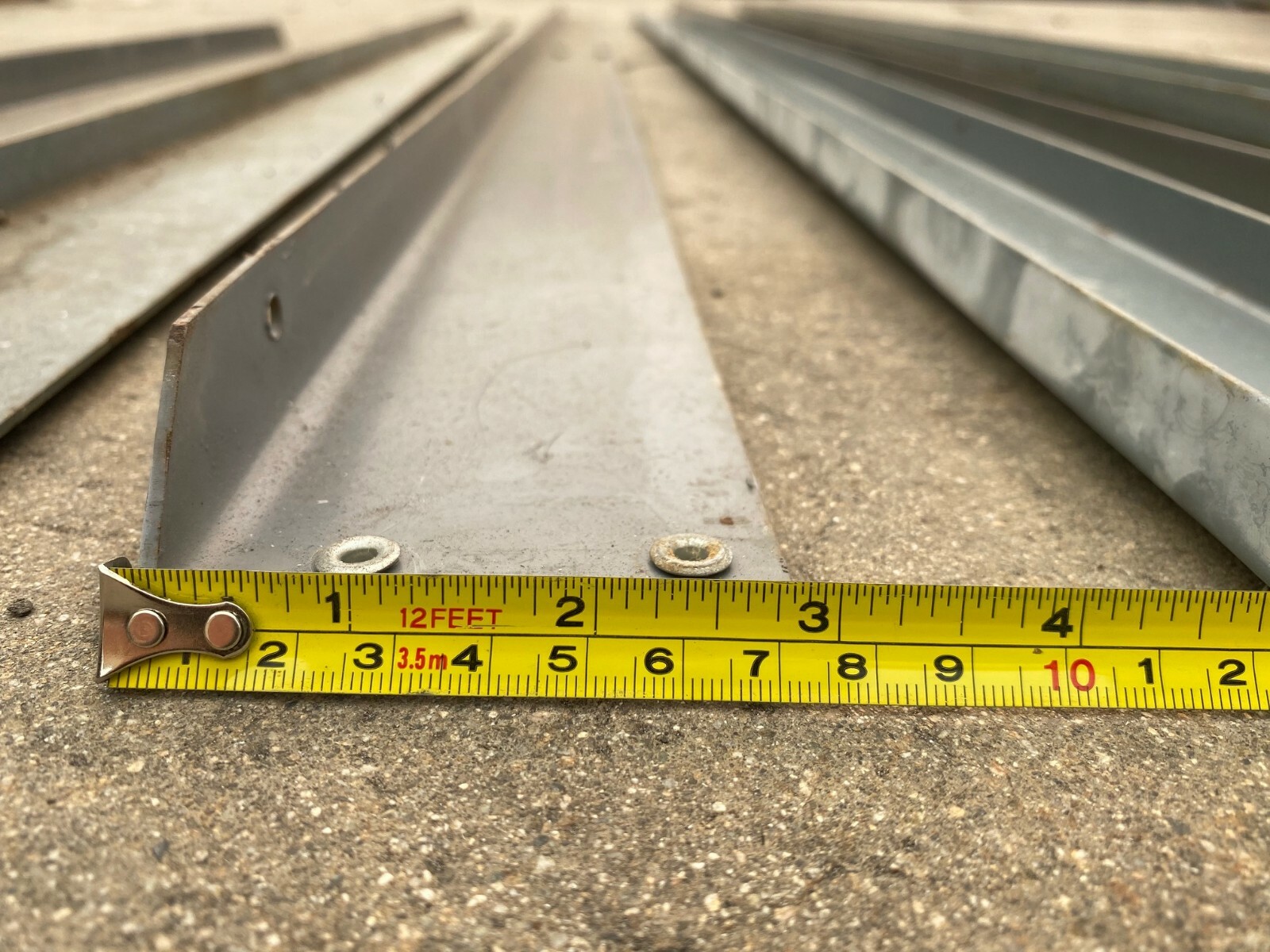 60 in. L Individual Gray Steel Double Rivet Channel Beam for Bolt-less ...