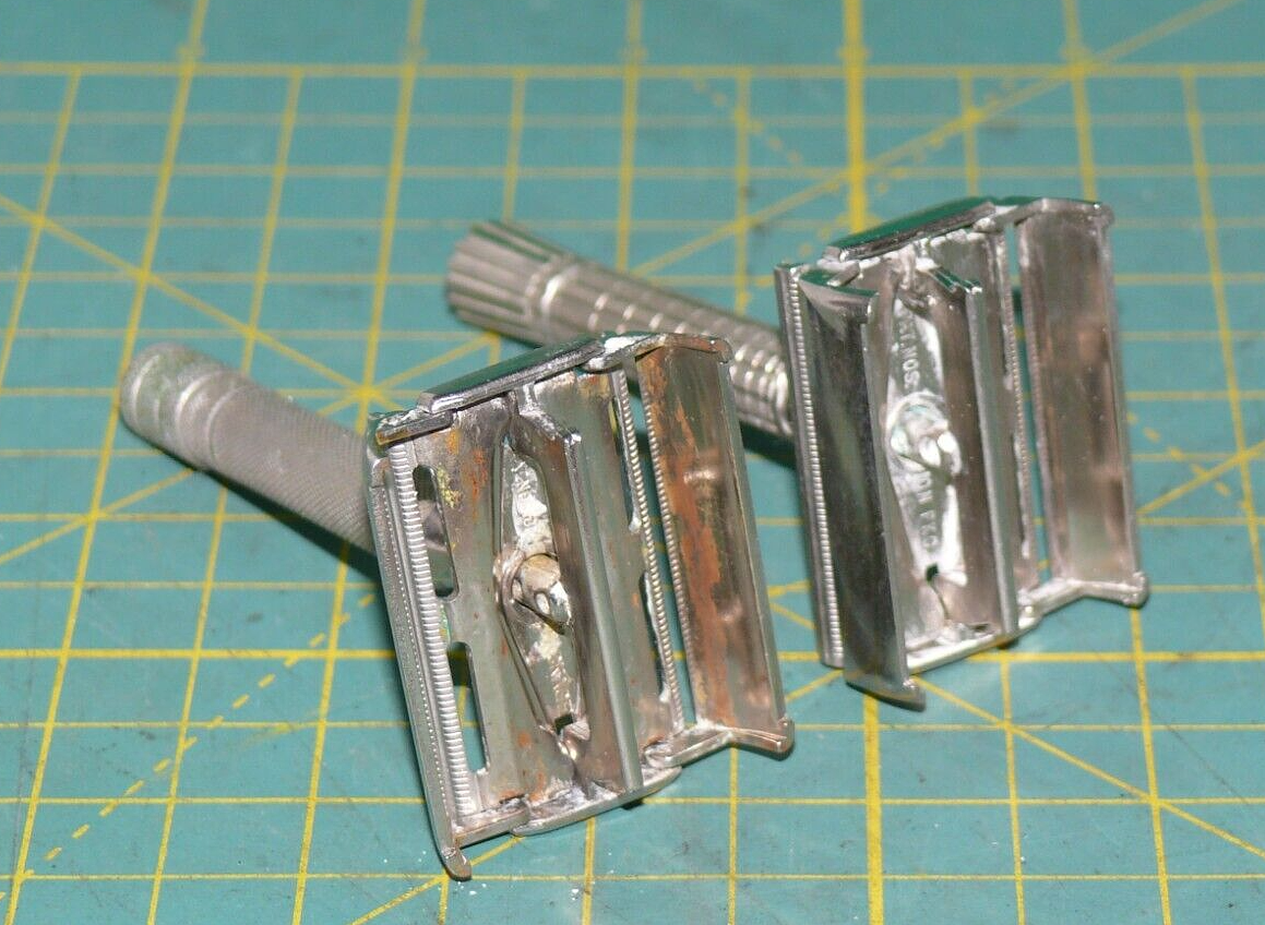 2 Vintage Gillette 1940'S Super Speed Double Edge Safety Razors | eBay