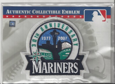 2007 Seattle Mariners 30th Anniversary Sleeve Patch Official MLB Logo ...