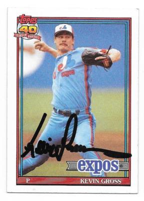 KEVIN GROSS 1991 TOPPS AUTOGRAPHED SIGNED # 674 EXPOS | eBay