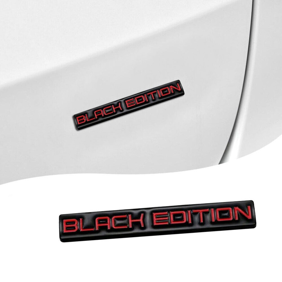 3D Metal Black Edition Emblem Badge Decal Car Body Fender Sticker ...