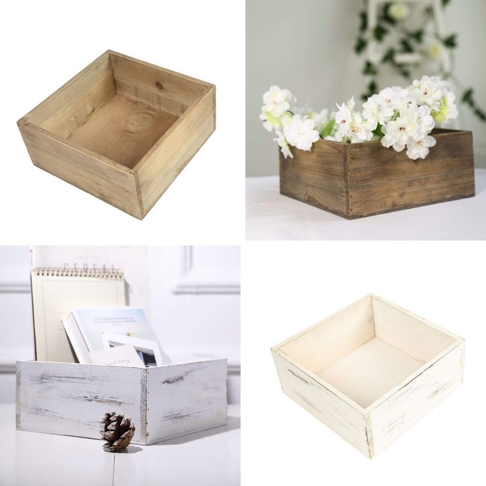 Small Wood Boxes For Centerpieces Easiest DIY Wood Box Centerpiece