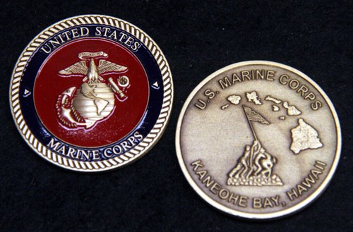 MCAS Kaneohe Bay CHALLENGE COIN US MARINES MAW HMLA HMM HMH MALS MEU ...
