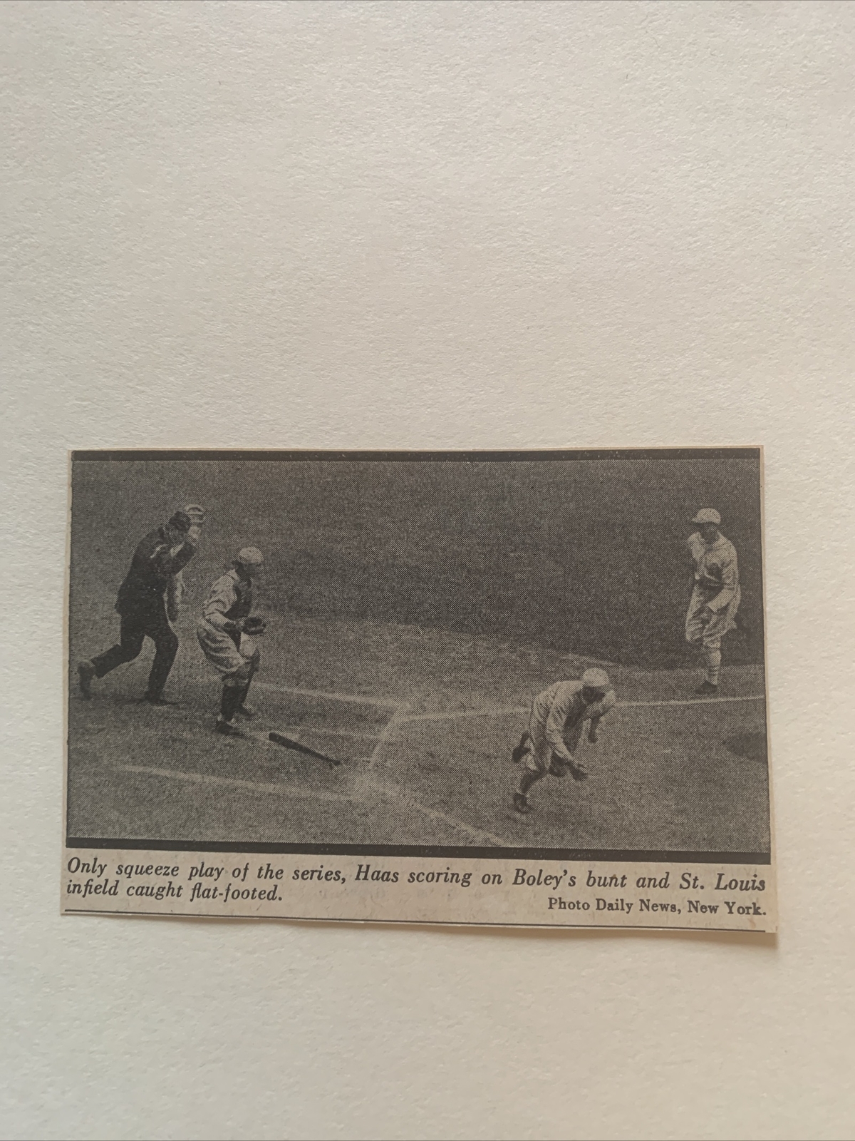 Mule Haas Joe Boley World Series Philadelphia A's 1930 Spalding ...