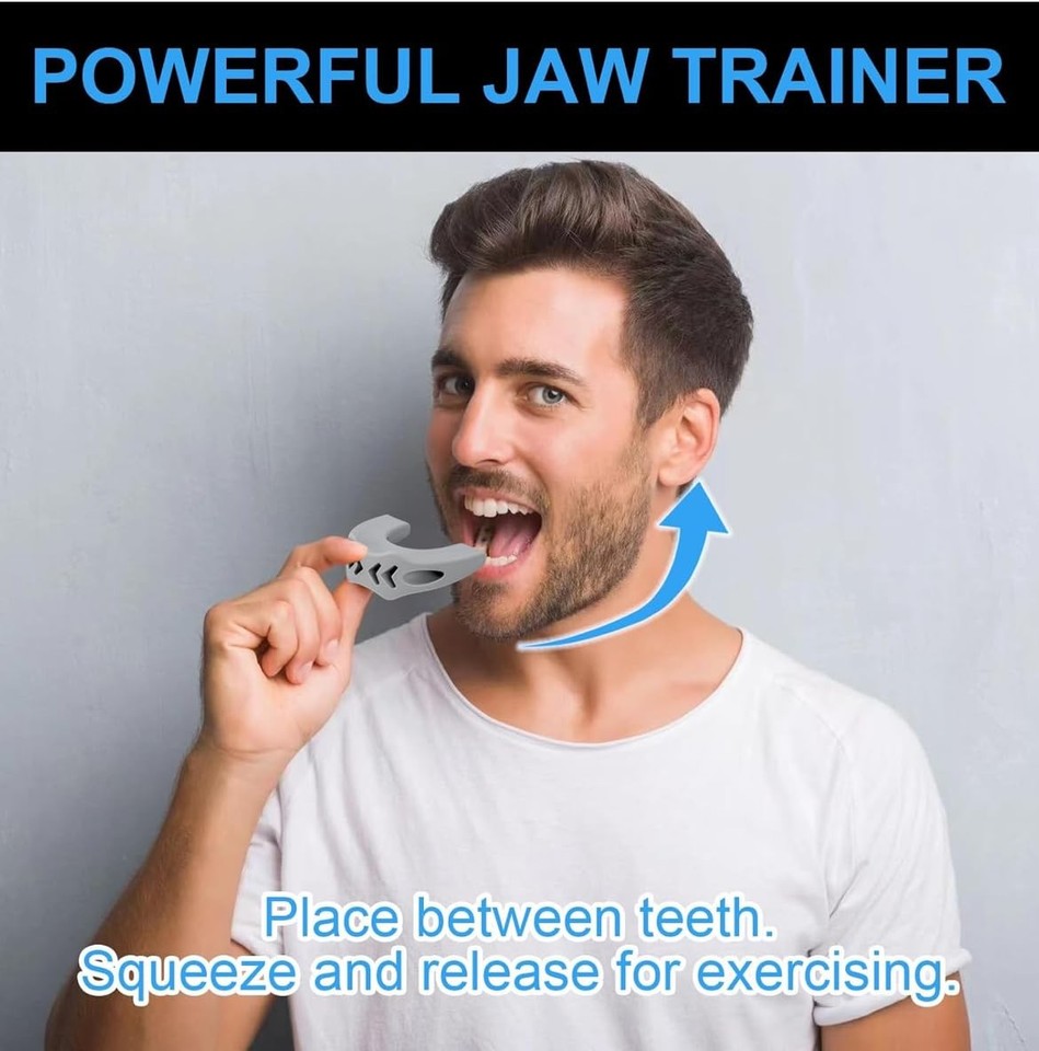 Jaw Trainer-Jawline Exerciser for Men & Women|3 Resistance Levels Jaw ...