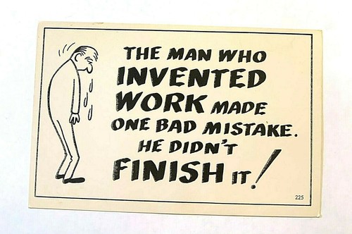 Comic: "The Man Who Invented WORK Made One Bad Mistake..." Vintage PC ...