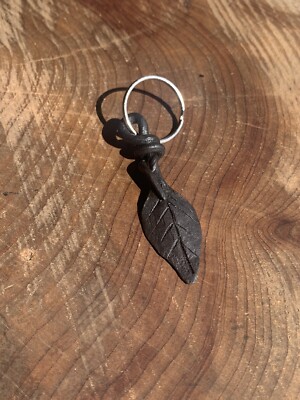 Hand Forged Leaf Key Chain | eBay