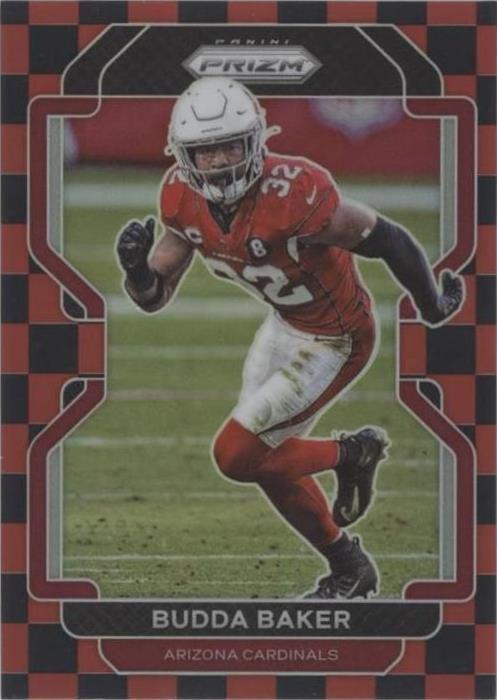 2021 Panini Prizm - Budda Baker #80 Black & Red Checker Prizm for sale ...