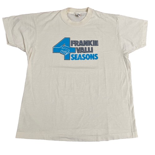 vintage 80s frankie valli 4 seasons shirt original concert merch large ...