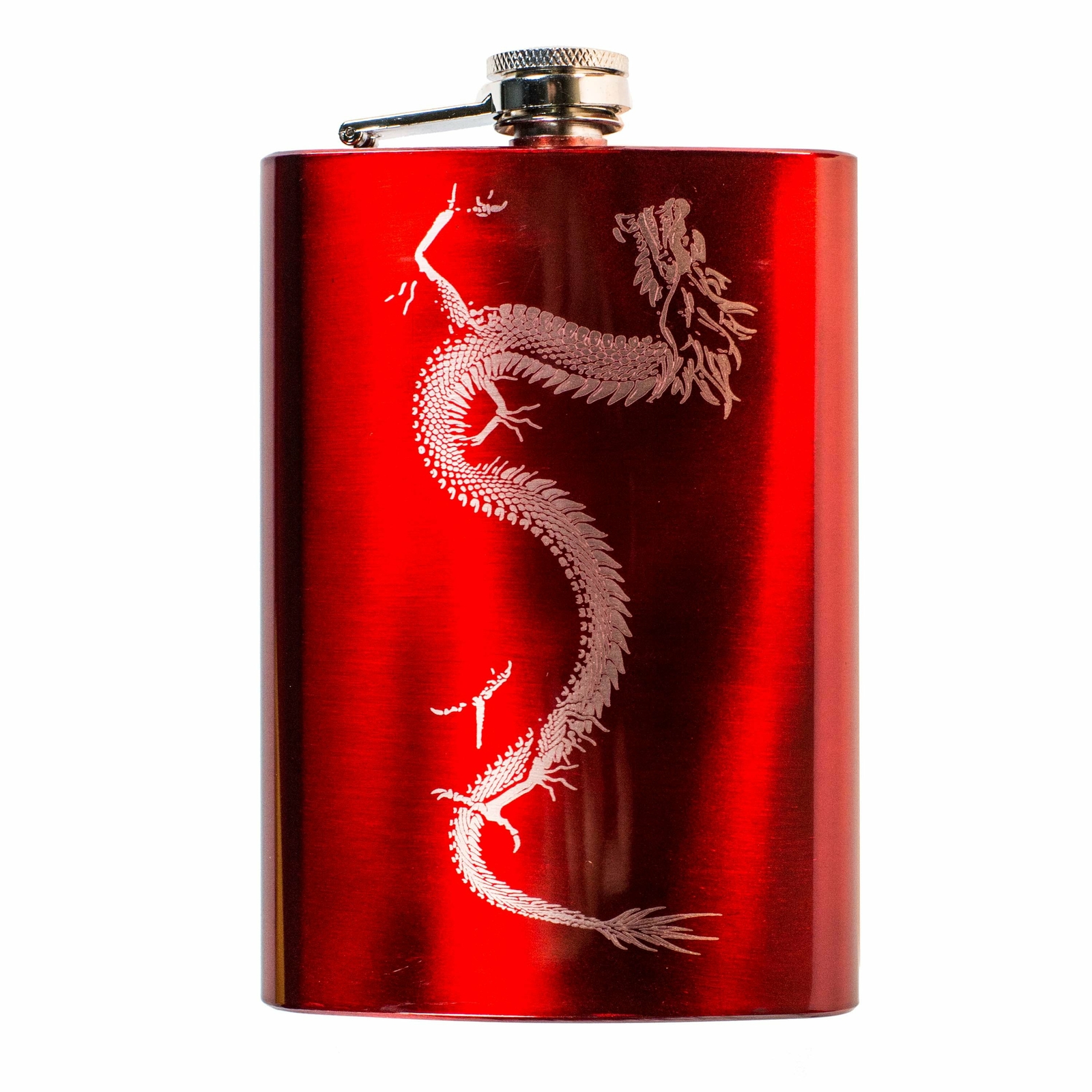 8oz RED Chinese Dragon Flask | eBay