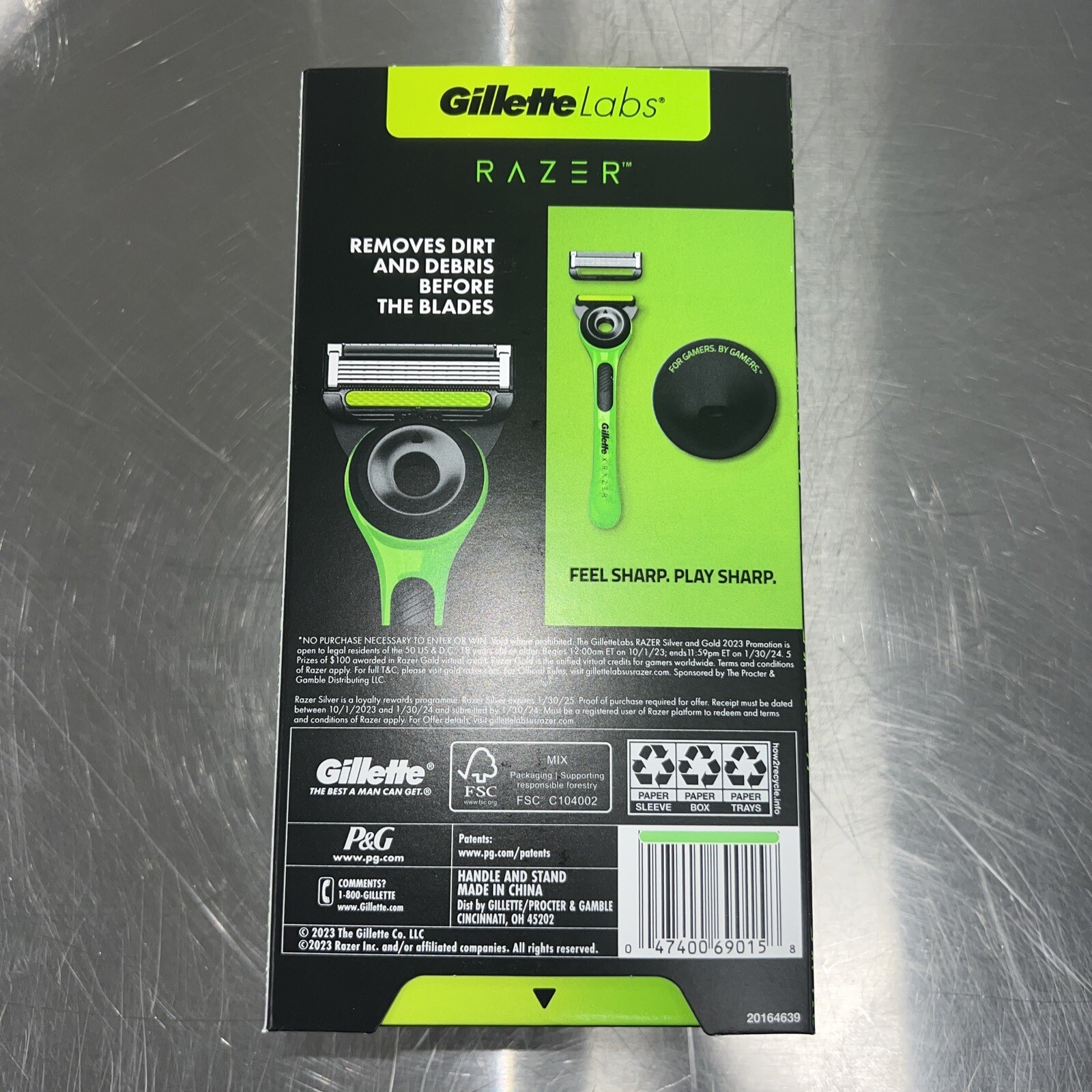 Gillette x Razer Men's Razor Gift Set 2x Blades | eBay