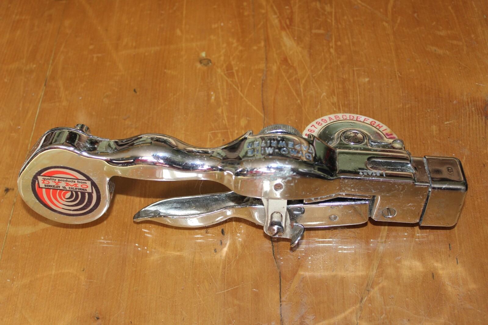 Vintage Dymo-Mite Chrome Tape Writer Hand Embossing Label Maker | eBay