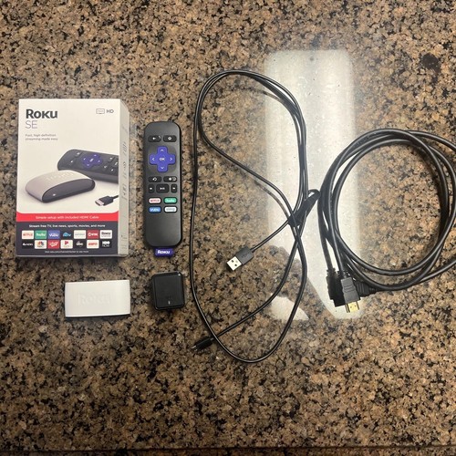 Roku SE HD Media Streaming Player Device - HDMI Included - EUC - FREE ...