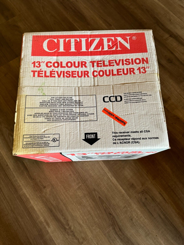 Citizen 13 Inch Colour Television W/ Remote Model # JCTV1372S - NEW IN ...
