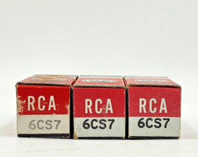 6CS7 Matched 3 RCA Tubes New (New Old Stock) Test NEW 1 Year Warranty ...