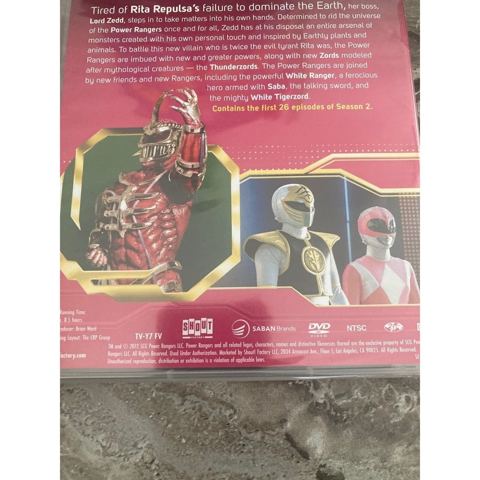 Néw sealed mighty Morphin Power Rangers Season 2 Volume 1 Dvd Set | eBay