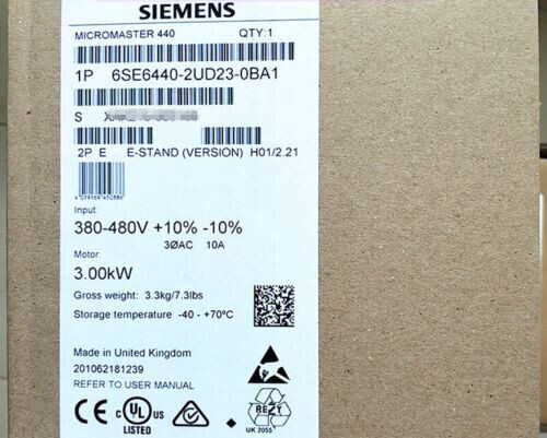 6SE6440-2UD23-0BA1 1PCS NEW SIEMENS 6SE6440-2UD23-0BA1 Frequency ...