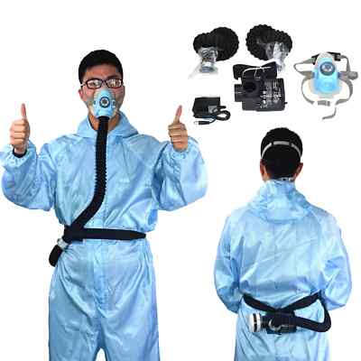 Pro Electric Constant Flow Supplied Air Fed Half Face Gas Mask ...