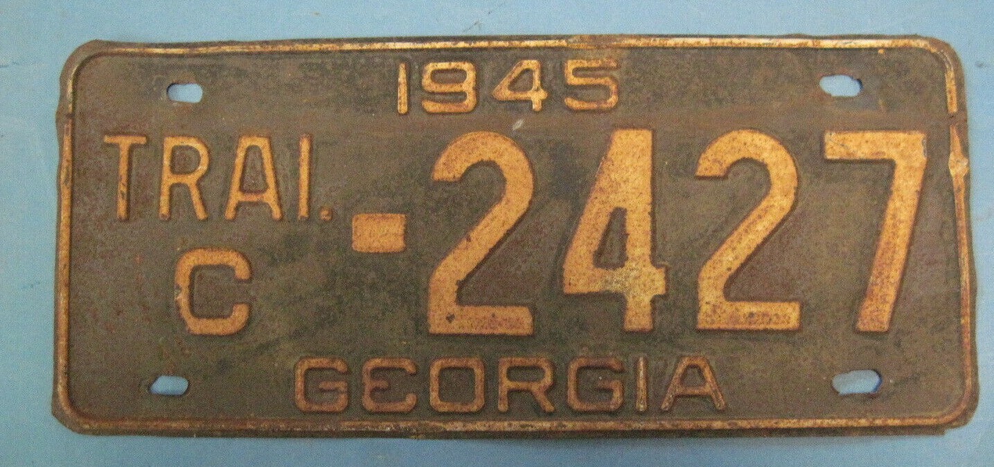 1945 Georgia license plate trailer | eBay