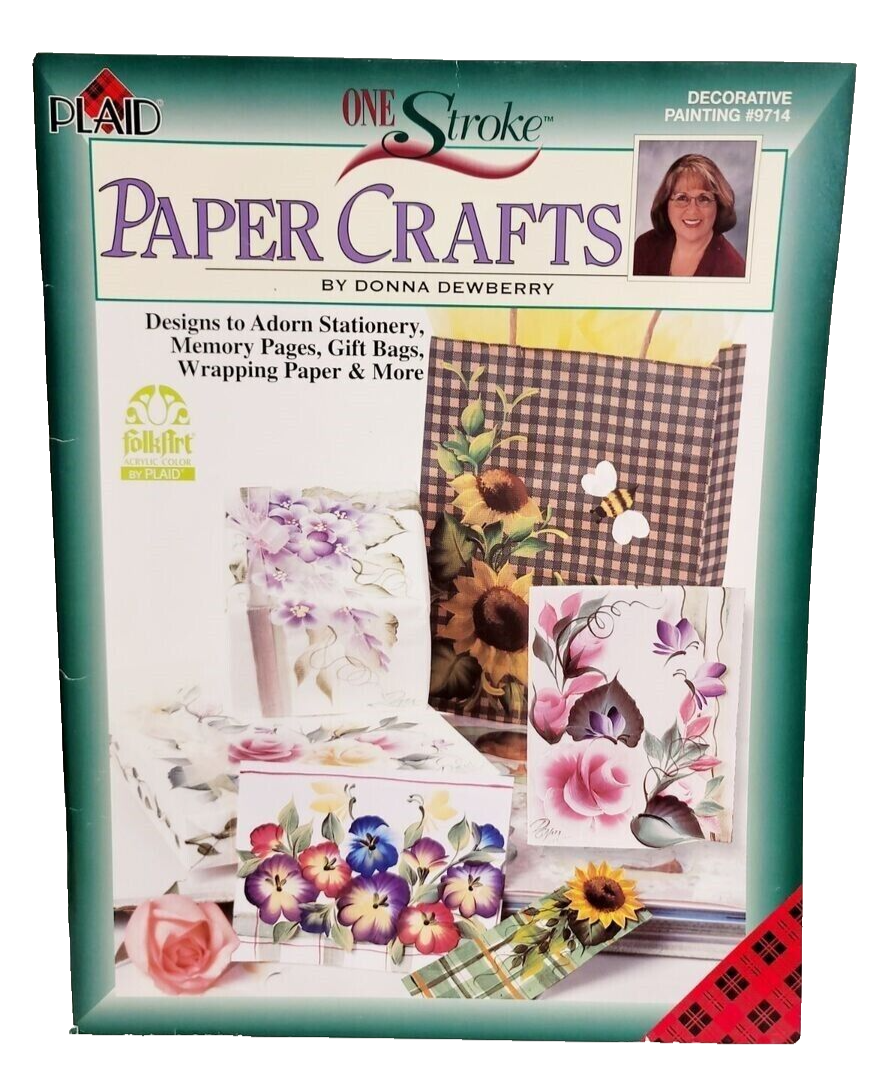 One Stroke PAPER CRAFTS Donna Dewberry Decorative Painting BOOK WITH ...