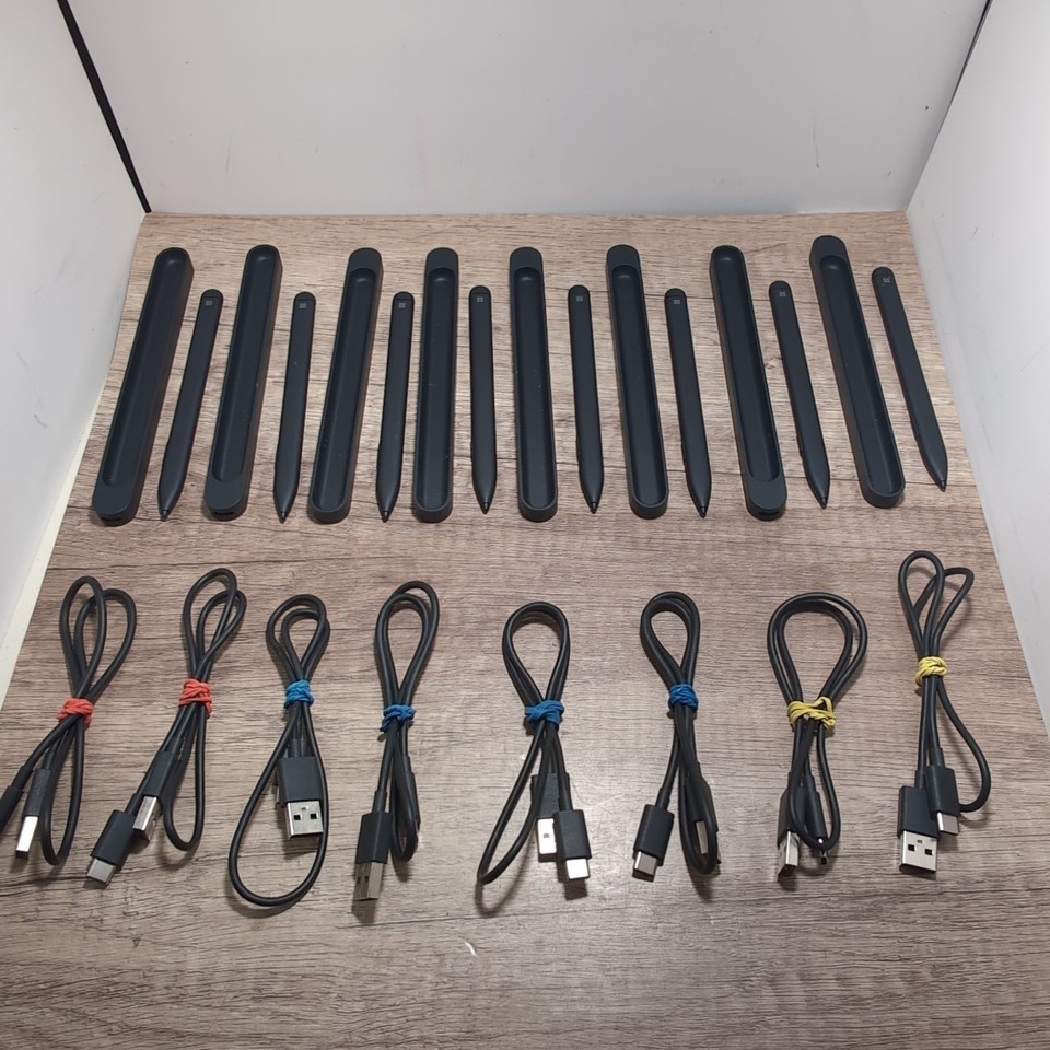 Microsoft Surface Slim Pen and Charger- Black (Model 1853) Tested and ...