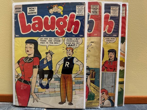 ARCHIE LAUGH COMICS LOT #88 #89 #90 #93 EARLY SILVER AGE 1958 BILL ...