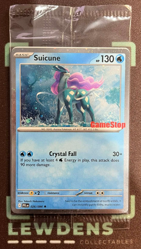 Suicune - 026/094 - Phantasmal Flames Sealed GAMESTOP Promo - Pokemon ...