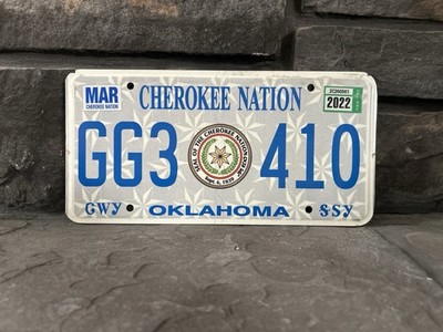 Authentic Cherokee Nation License Plate – Native Tribal Issued ...