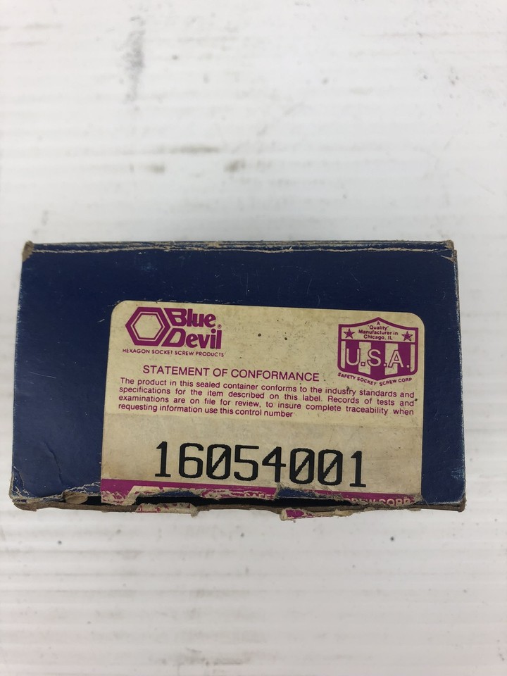Blue Devil 16054001 Button Head Socket Cap Screw 20042 (Box of 44) | eBay