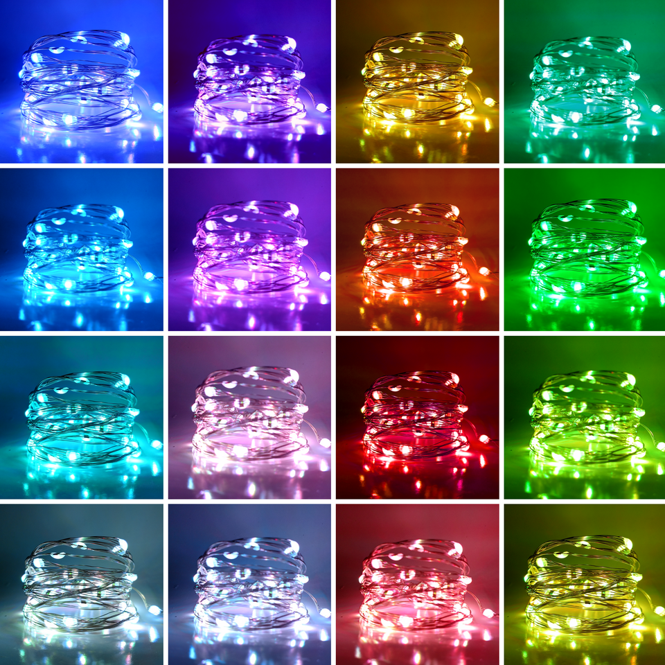 Micro LED Fairy String Lights on Copper and Silver Wire | eBay