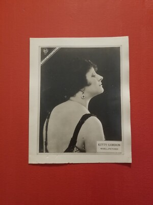 ORIGINAL SILENT MOVIE ERA - KITTY GORDON - WORLD PICTURES PROMO PHOTO ...