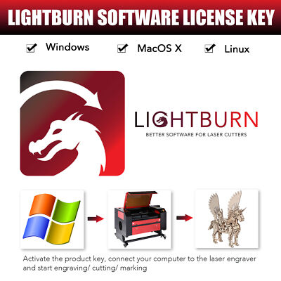 LIGHTBURN Software License Key for Laser Engraver Compatible with ...