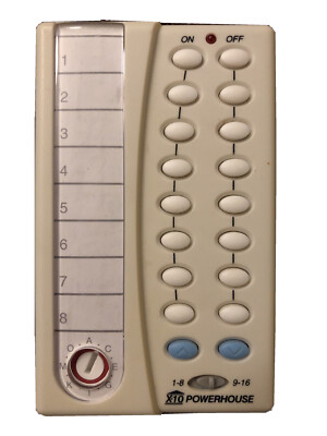X10 PowerHouse HR12A PalmPad Wireless Remote Control | eBay