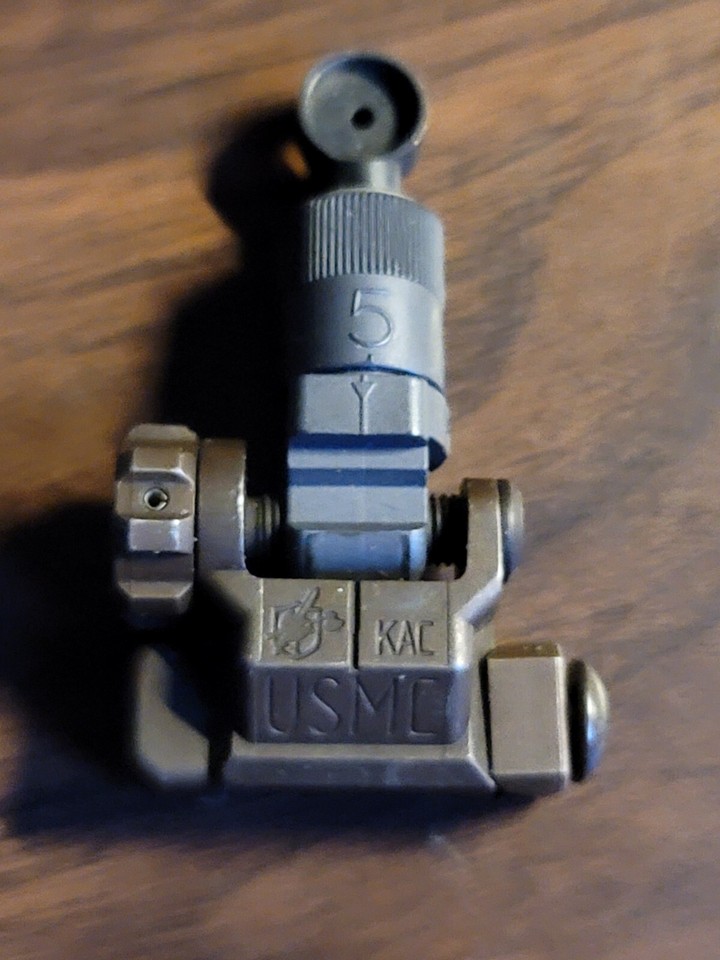 Knight Armament Rear Sight "600 Meter USMC" (Stamped with USMC) Used | eBay