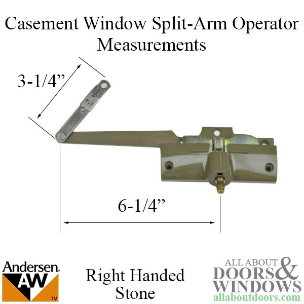 Andersen Window Casement Operator Right Hand Split Arm Casement Window ...